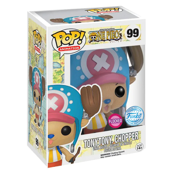 Funko Pop! One Piece Tony Tony Chopper 99 Exclusivo Flocked Original ...