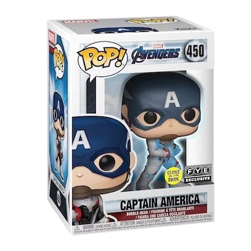 Funko Pop! Marvel Capitão America / Captain America 450 Exclusivo Glow ...