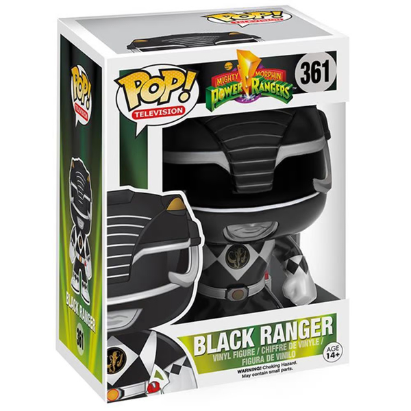 Funko Pop! Television Power Rangers Black Ranger 361 Original - Moça do ...