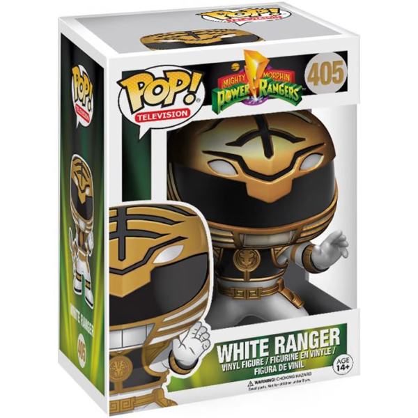 Funko Pop! Television Power Rangers White Ranger 405 Original - Moça do ...