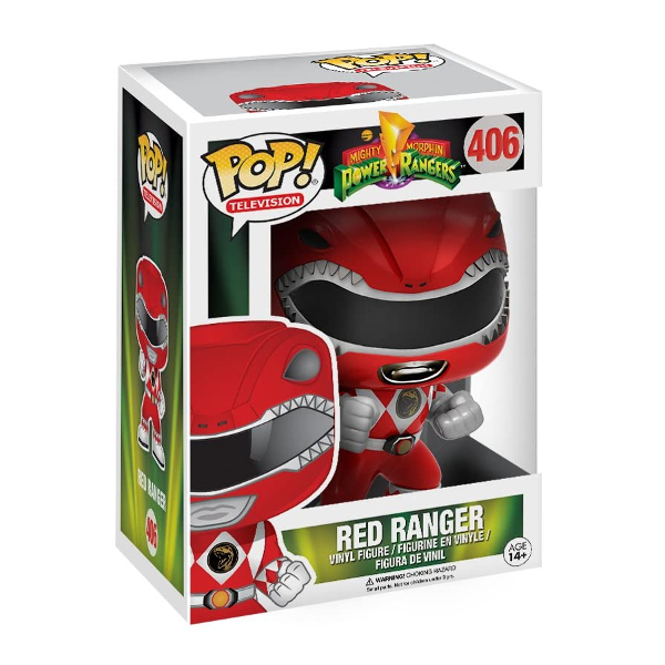 Funko Pop! Television Power Rangers Red Ranger 406 Original - Moça do ...