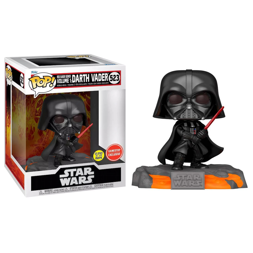 Funko Pop Deluxe Star Wars Darth Vader 523 Exclusivo Glow Original Moça Do Pop Funko Pop é