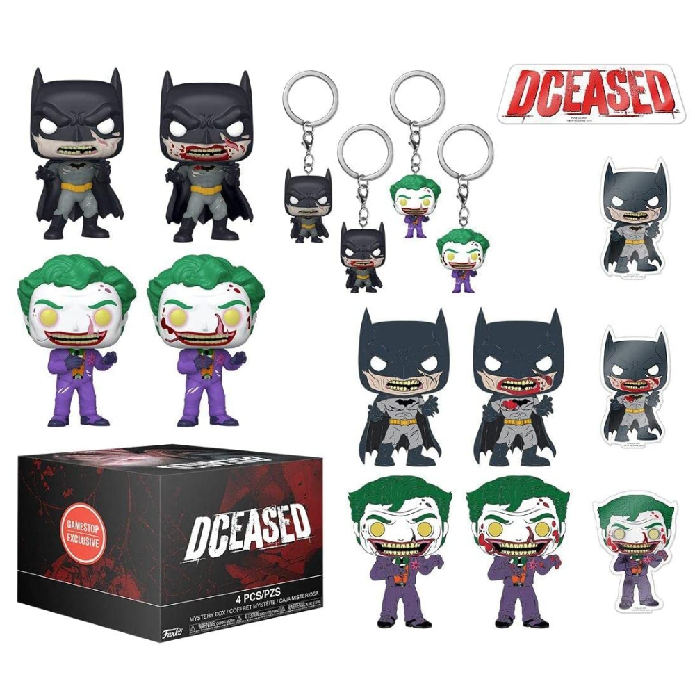 Funko Pop! DCeased Mystery Box Heroes Batman 4 Pack Original - Moça do ...