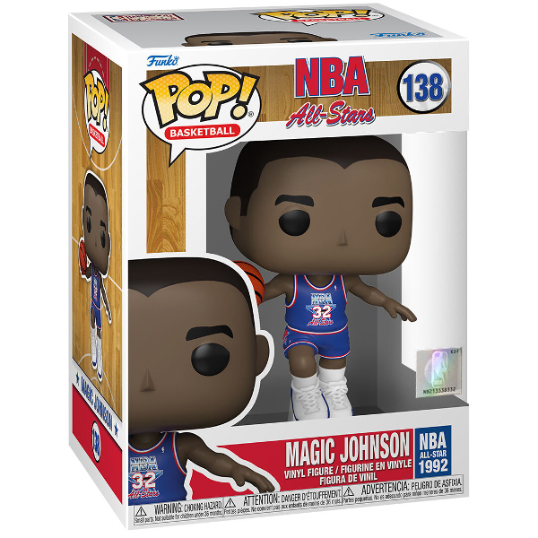 Funko Pop! Basketball NBA All-Stars Magic Johnson 138 Exclusivo - Moça ...