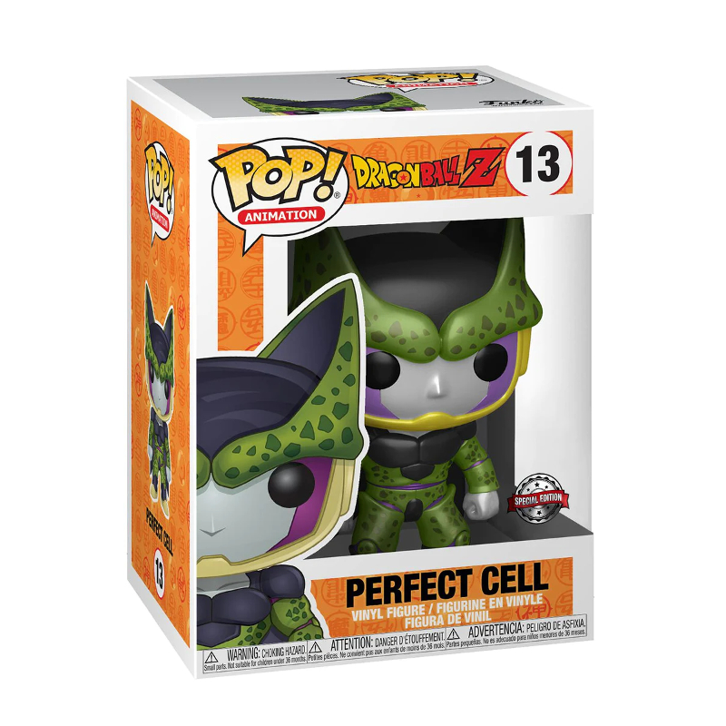 Funko Pop! Animation Dragon Ball Z Perfect Cell Tees Cell 13 Exclusivo ...