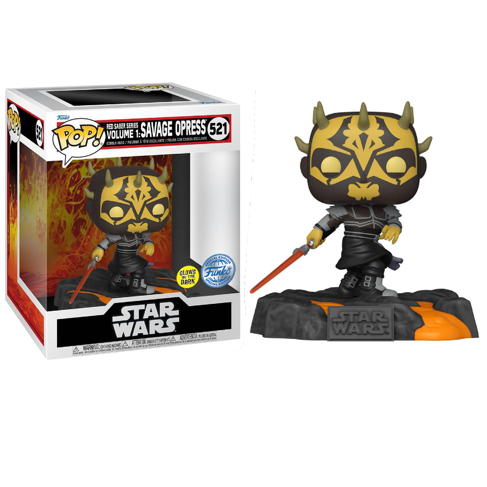 Funko Pop! Star Wars Red Saber Series Volume 1 Savage Opress 521 - Moça ...