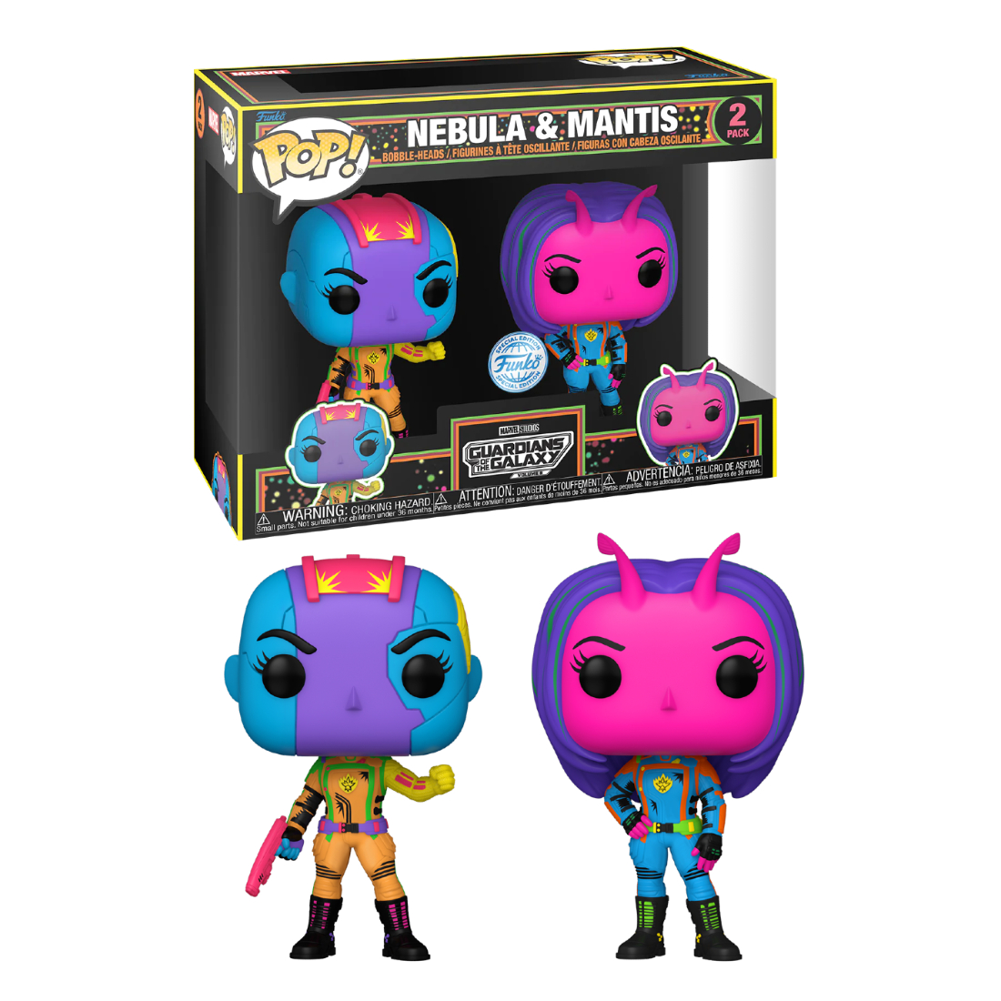 Funko Pop! Marvel Guardians Of The Galaxy Nebula & Mantis 2 Pack - Moça ...