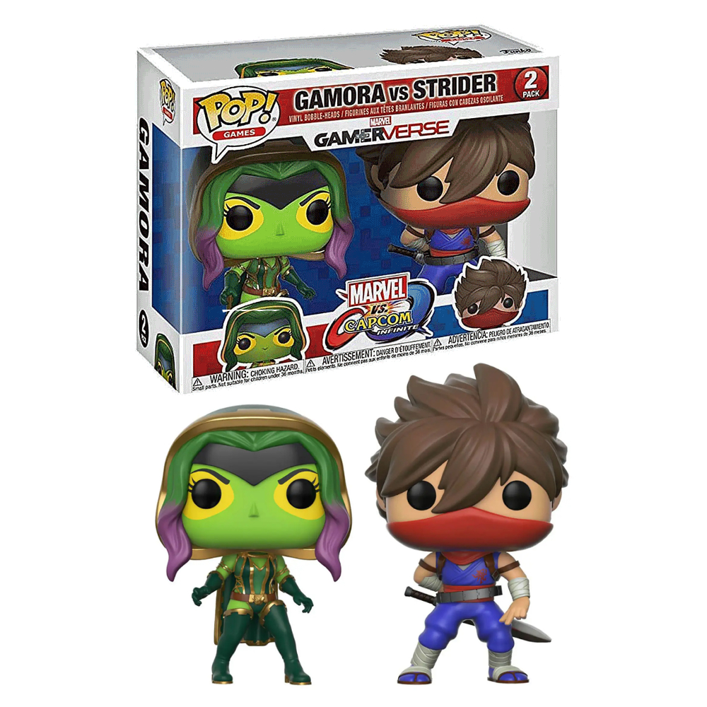 Funko Pop! Games Marvel vs. Capcom Gamora Vs Strider 2 Pack - Moça do ...