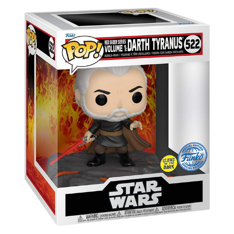 Funko Pop! Star Wars Darth Tyranus 522 Exclusivo Glow Original - Moça ...