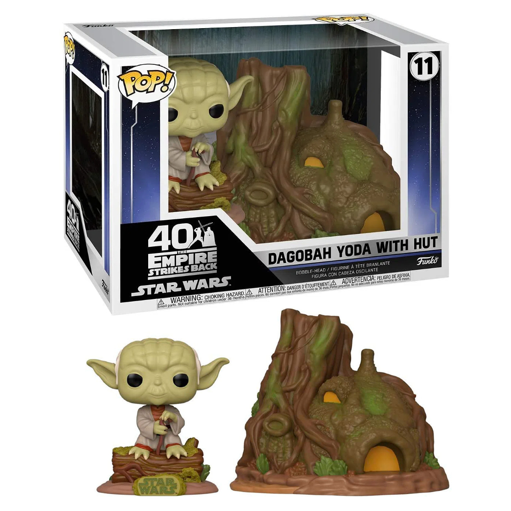 Funko Pop! Star Wars Dagobah Yoda with Hut 11 Original Colecionavel ...