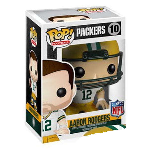 Funko Pop! Football Packers Aaron Rodgers 10 Original - Moça do Pop ...