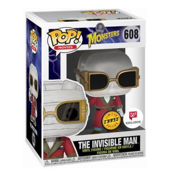 Funko Pop! Monsters The Invisible Man 608 Exclusivo Chase Original ...
