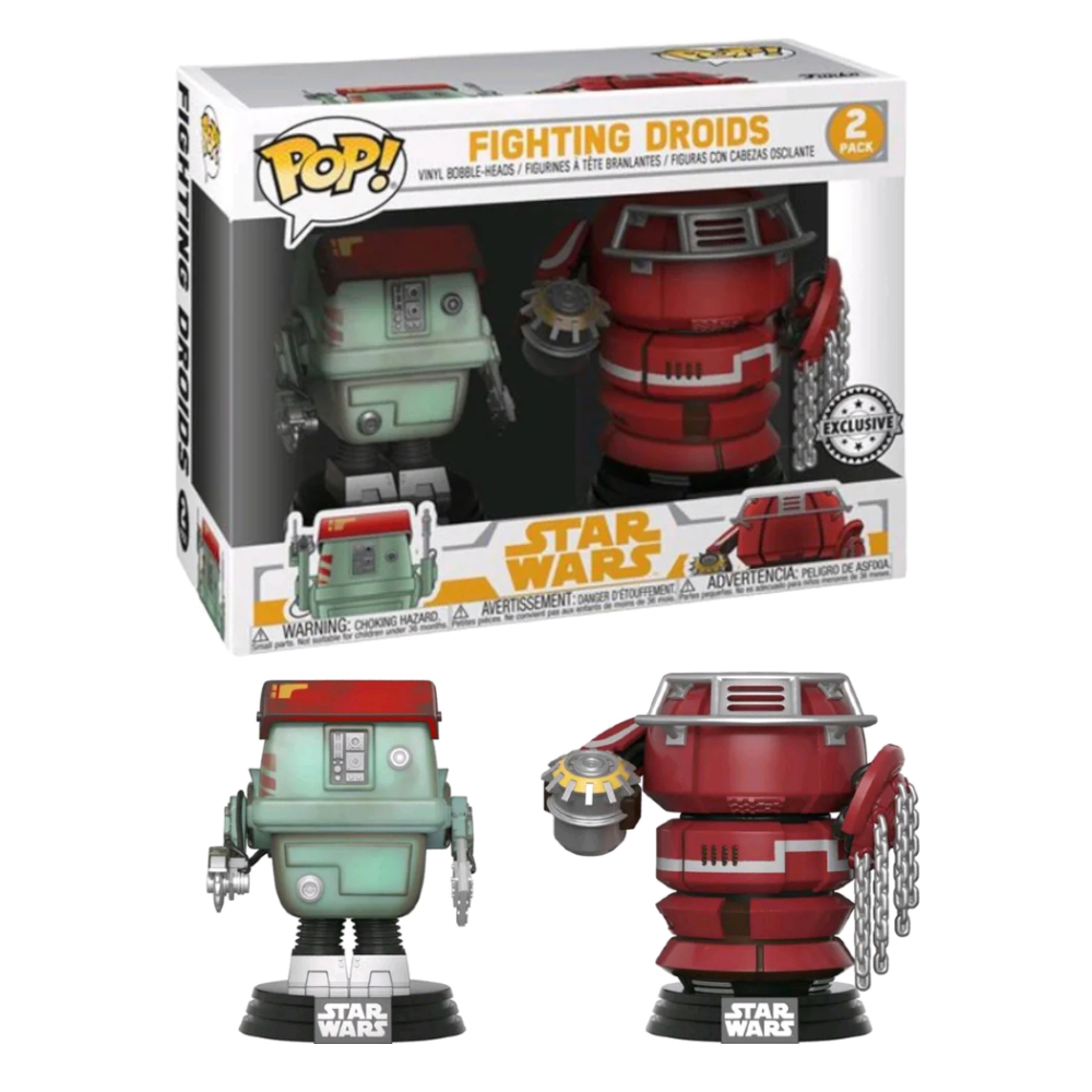 Funko Pop! Star Wars Fighting Droids 2 Pack Exclusivo Original - Moça ...