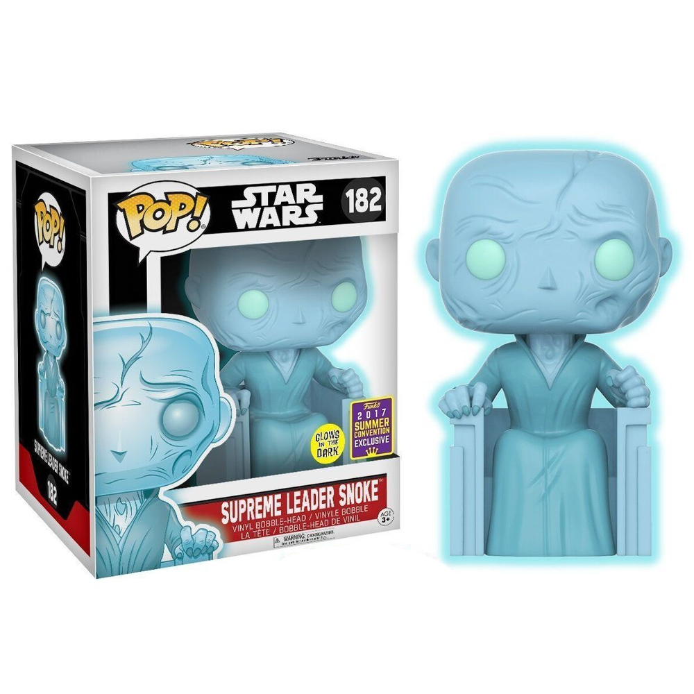 Funko Pop! Star Wars Supreme Leader Snoke 182 Exclusivo Glow Original ...