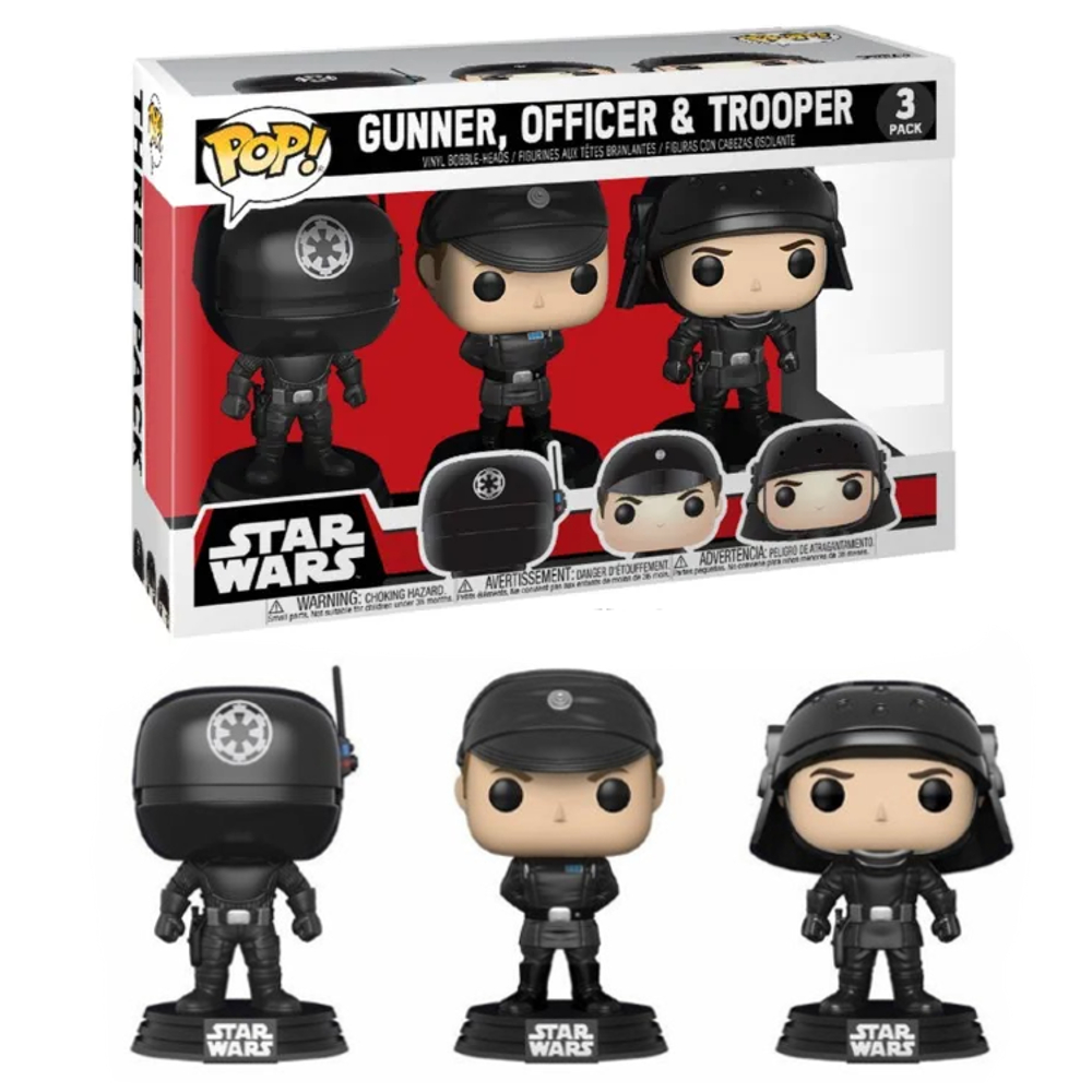 Funko Pop! Star Wars Gunner, Officer & Trooper 3 Pack Original - Moça ...
