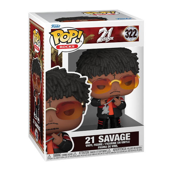 Funko Pop! Rocks 21 Savage 322 Original Colecionavel - Moça do Pop ...
