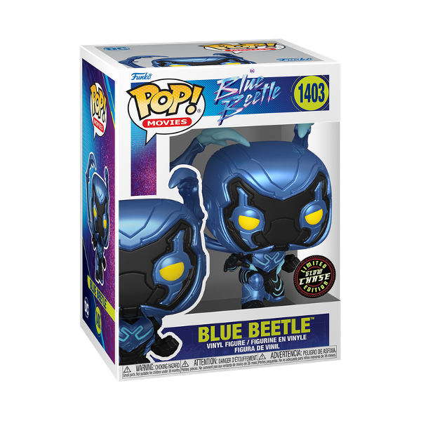 Funko Pop! Dc Comics Besouro Azul Blue Beetle 1403 Exclusivo Glow ...