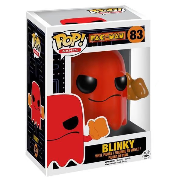 Funko Pop! Games Pac-Man Blinky 83 Original Colecionavel - Moça do Pop ...