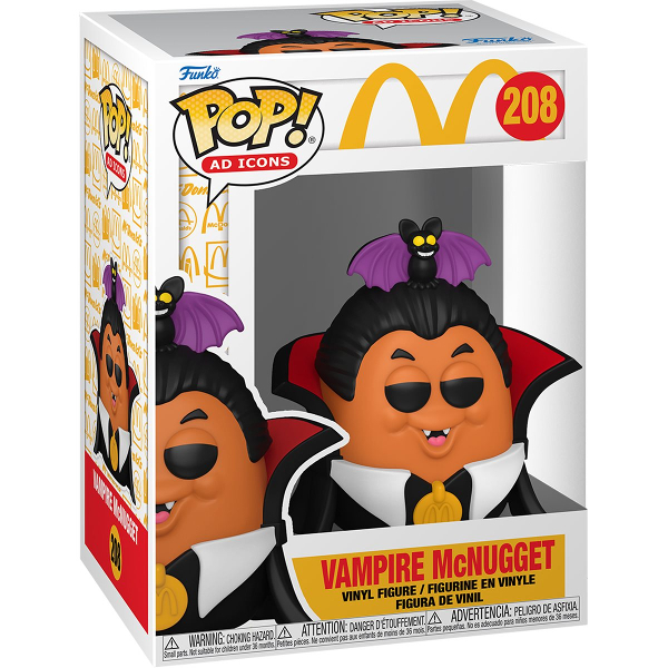 Funko Pop! Ad Icons McDonalds Vampire McNugget 208 Colecionavel - Moça ...
