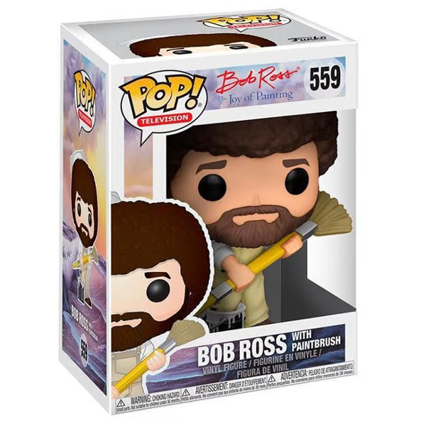 Funko Pop! Television Bob Ross 559 Original Colecionavel - Moça do Pop ...