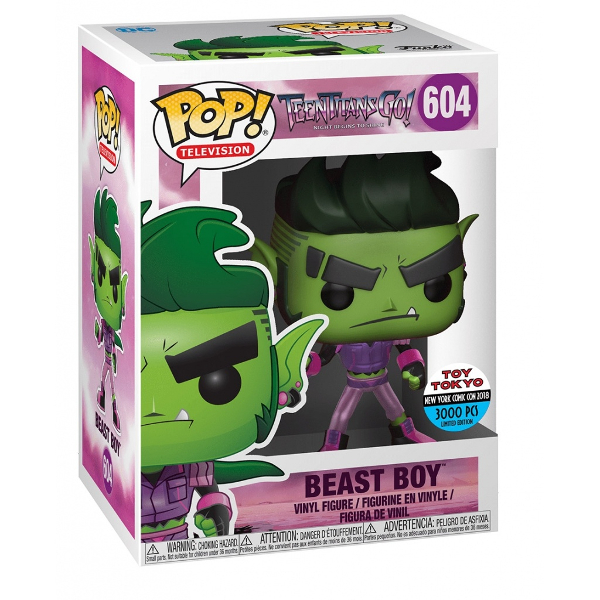 Funko Pop! Television Teen Titans Go Beast Boy 604 Exclusivo Original ...
