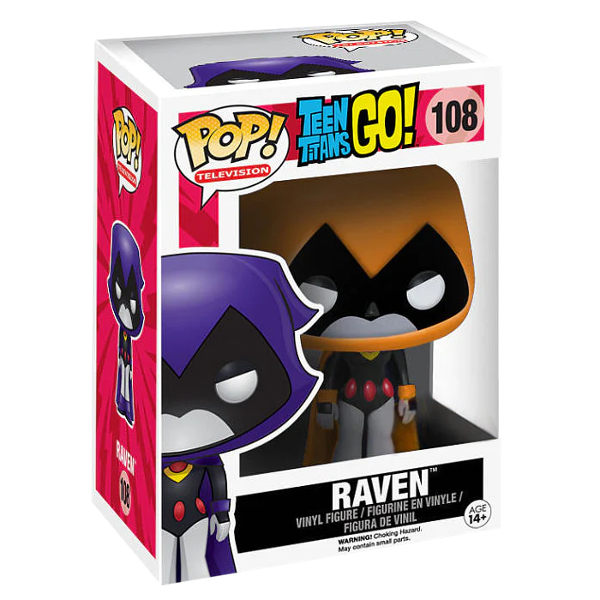Funko Pop! Television Teen Titans Go Raven 108 Original Colecionavel ...