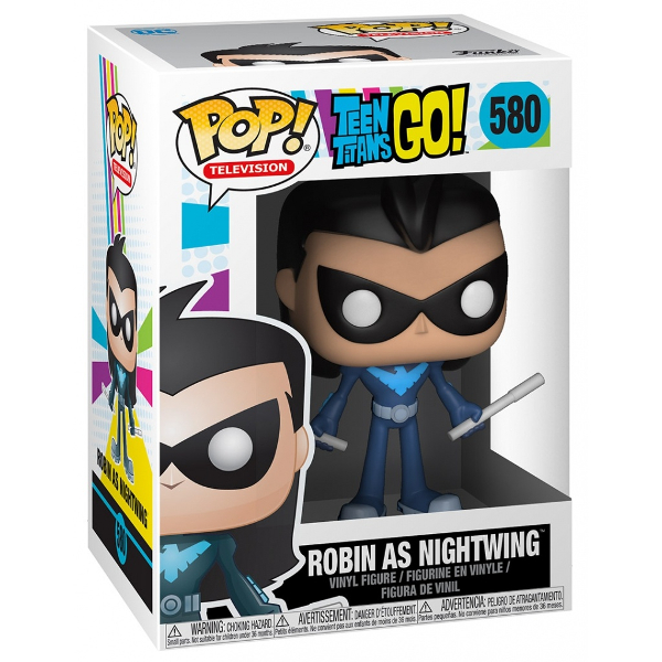 Funko Pop! Television Teen Titans Go Robin As Nightwing 580 Original ...