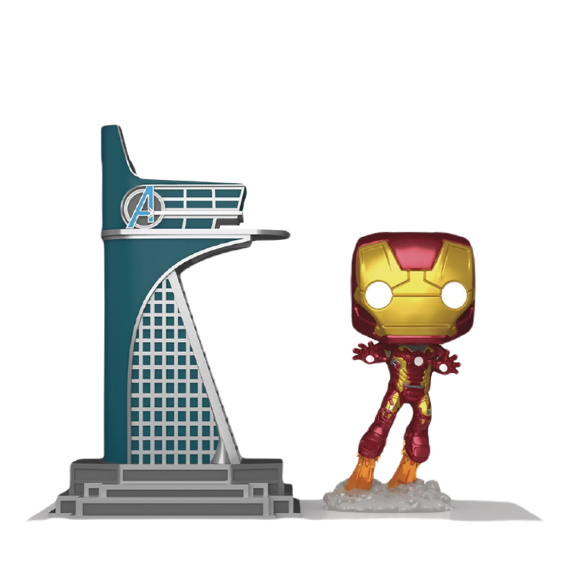 Funko Pop! Marvel Avengers Tower & Iron Man 35 Original Colecionavel ...