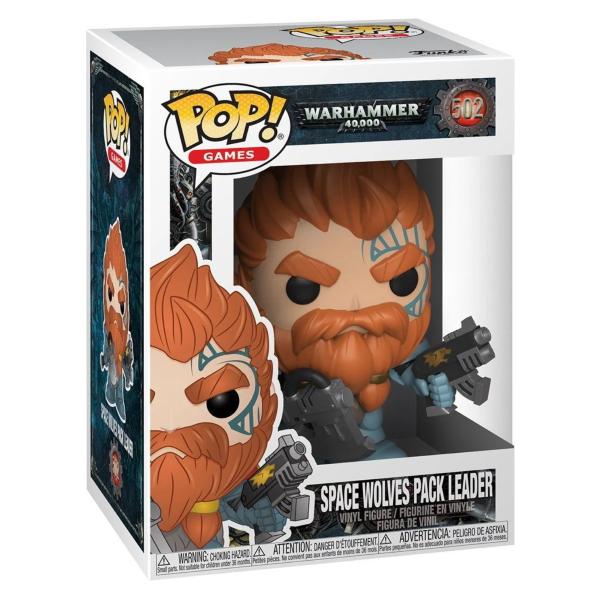 Funko Pop! Games Warhammer 40000 Space Wolves Pack Leader 502 - Moça do ...