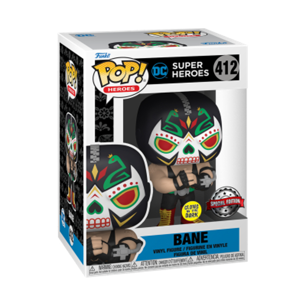 Funko Pop! Heroes Dia de Los Dc Exclusive Bane 412 Exclusivo Glow ...