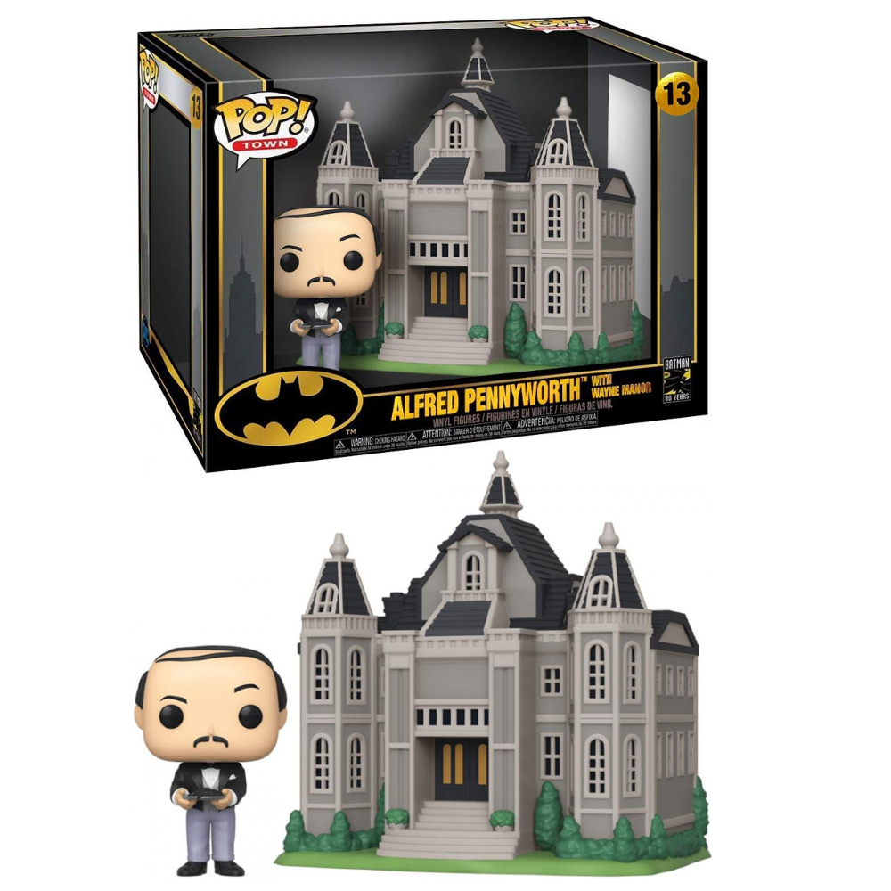 Funko Pop! Town Batman Alfred Pennyworth With Wayne Manor 13 Original ...