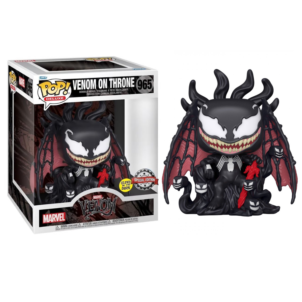 Funko Pop! Marvel Venom Venom On Throne 965 Exclusivo Glow Original ...