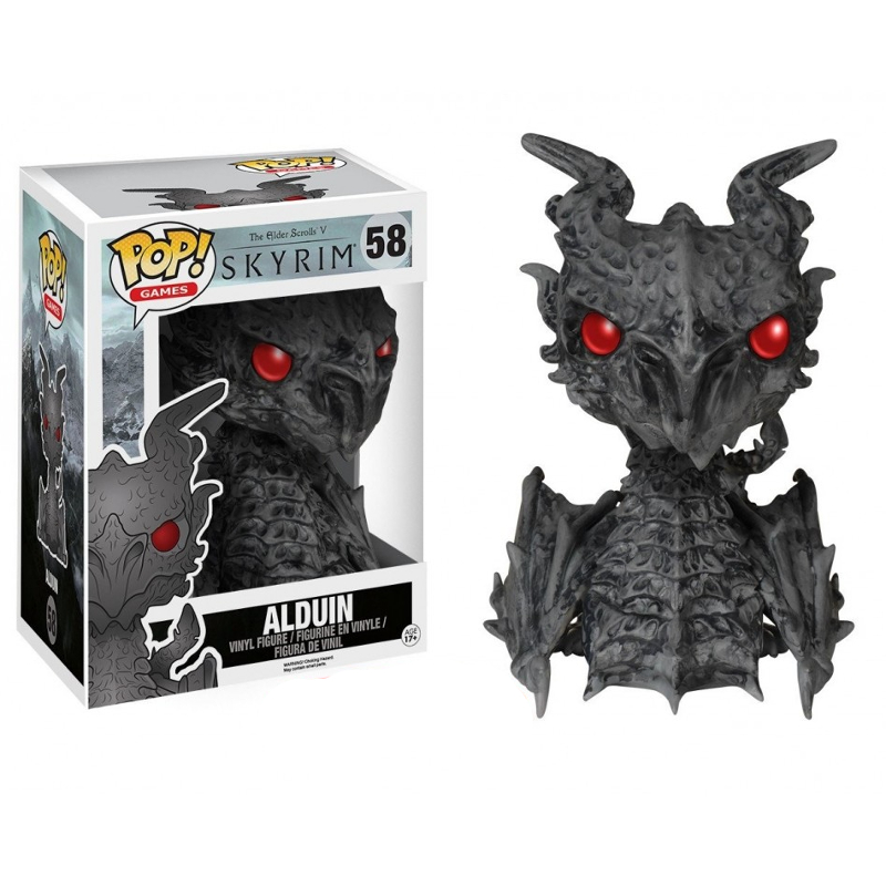 Funko Pop! Games Skyrim Alduin 58 Original Colecionavel - Moça do Pop ...