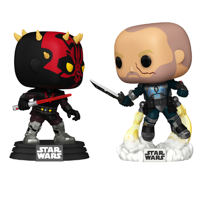 Funko Pop! Clone Wars Darth Maul vs Pre Vizsla 2 Pack Exclusivo - Moça ...