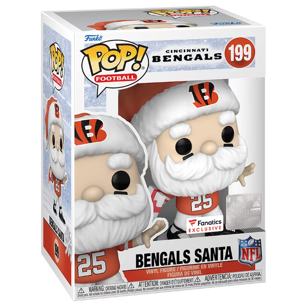 Funko Pop! Football Bengals Santa 199 Exclusivo Original - Moça do Pop ...
