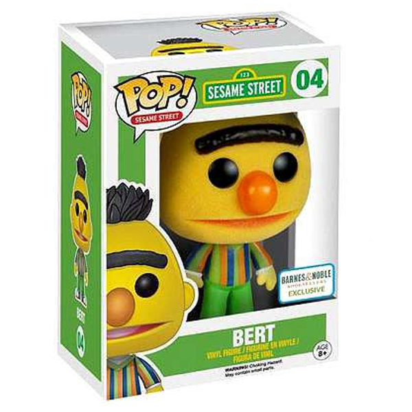 Funko Pop! Sesame Street Bert 04 Exclusivo Flocked Original - Moça do ...