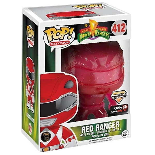 Funko Pop! Television Power Rangers Red Ranger 412 Exclusivo Diamond ...