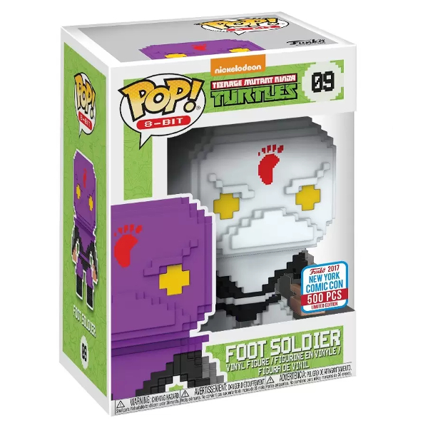 Funko Pop! 8-BIT Turtles Foot Soldier 09 Exclsivo Original - Moça do ...
