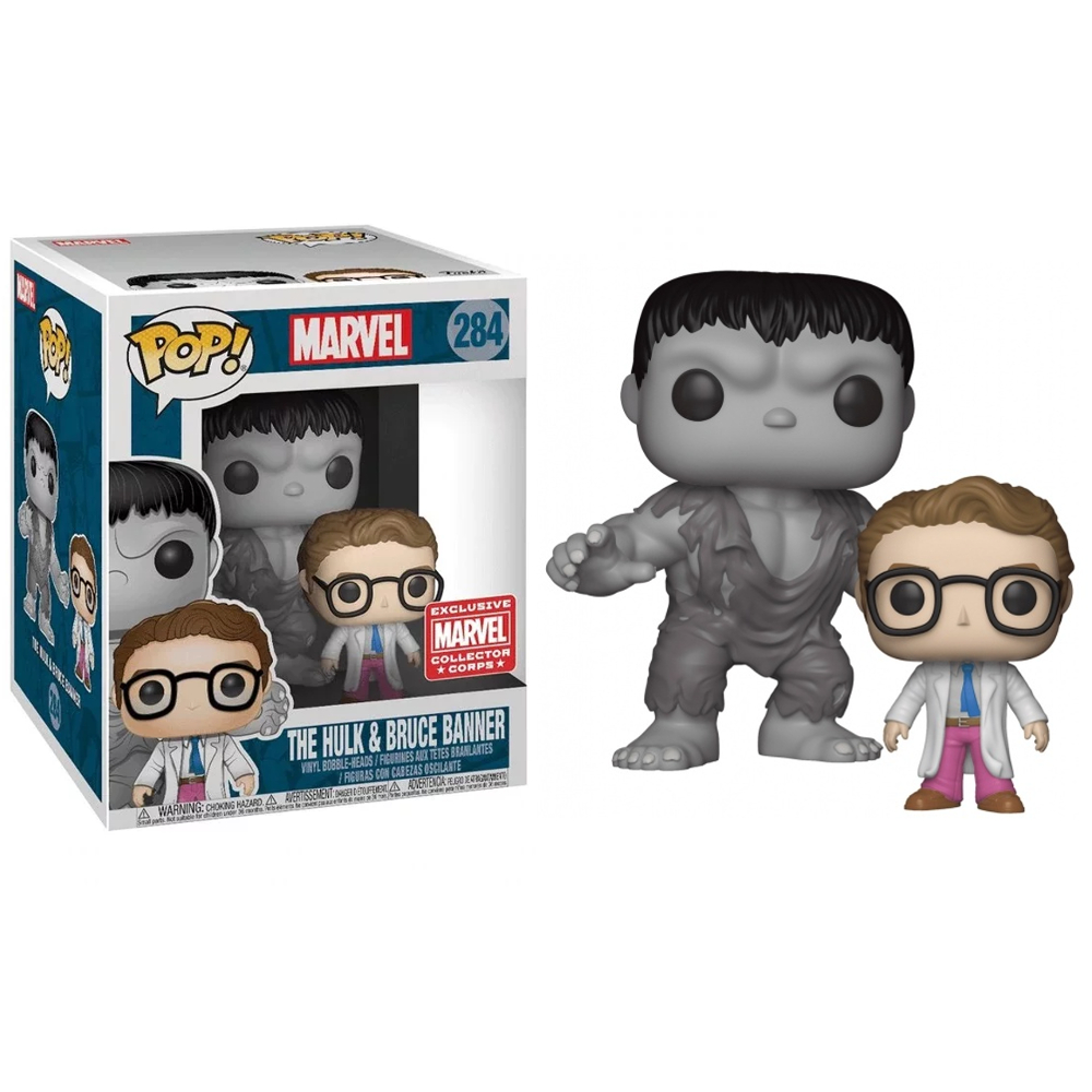 Funko Pop! Marvel The Hulk & Bruce Banner 284 Exclusivo Original - Moça ...