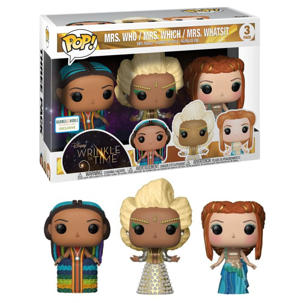 Funko Pop! A Wrinkle in Time Mr.s Who Mrs. Which Mrs. Whatsit 3 Pack ...