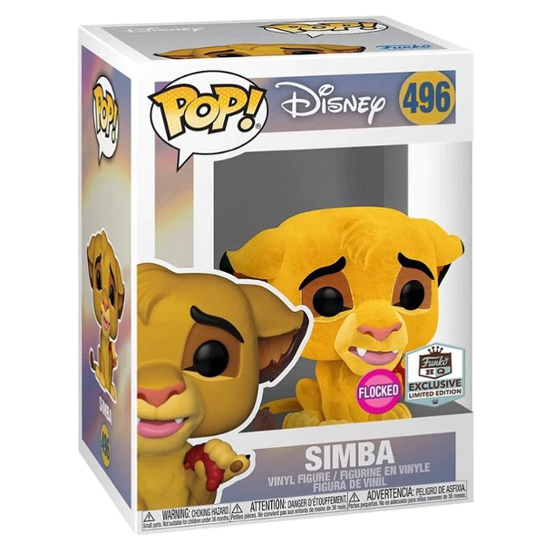 Funko Pop! Disney Simba 496 Exclusivo Flocked Original Colecionavel ...