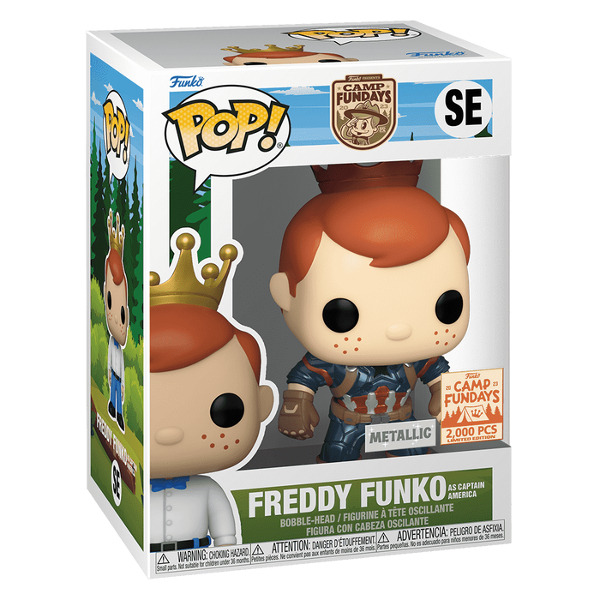 Funko Pop! Camp Fundays Freddy Funko Is Captain America SE Exclusivo ...