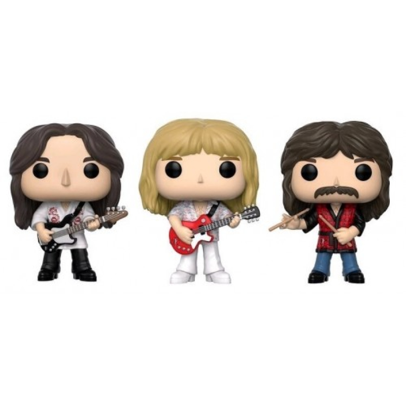 Funko Pop Rocks Rush Geddy Lee Alex Lifeson Neil Peart 3 Pack Original ...