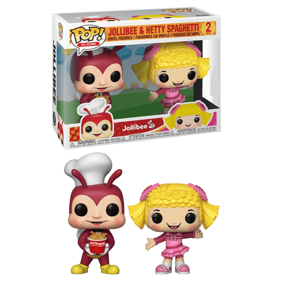 Funko Pop! Ad Icons Jollibee & Hetty Spaghetti 2 Pack Exclusivo - Moça ...
