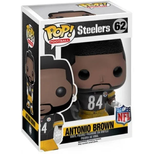 Funko Pop! Football Raiders Antonio Brown 62 NFL Original - Moça do Pop ...