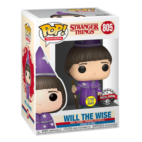 Funko Pop! Television Stranger Things Will The Wise 805 Exclusivo Glow ...