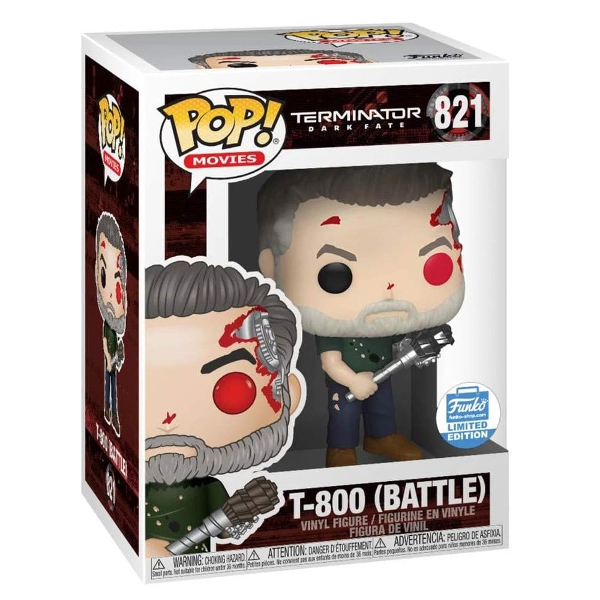 Funko Pop! Filmes Terminator T-800 Battle 821 Exclusivo Original - Moça ...