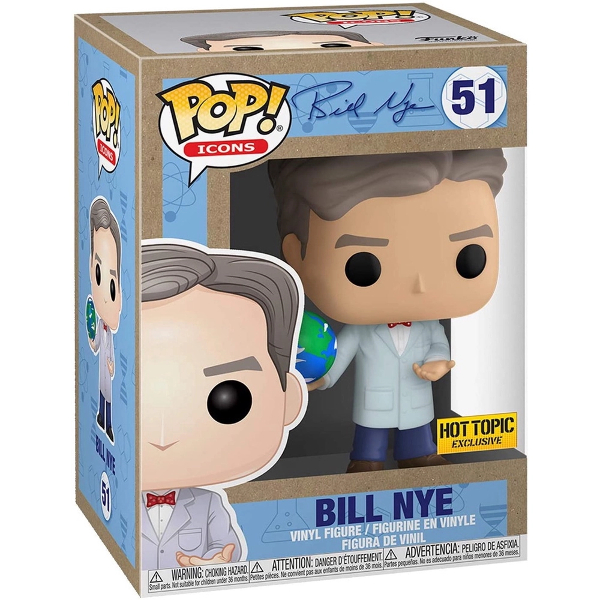 Funko Pop! Icons Bill Nye 51 Exclusivo Original Colecionavel - Moça do ...