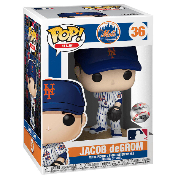 Funko Pop! MLB Jacob deGrom 36 Exclusivo Original - Moça do Pop - Funko ...