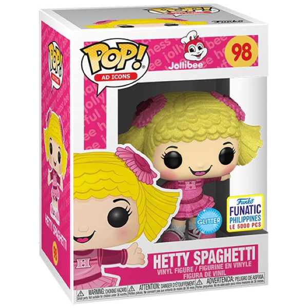 Funko Pop! Ad Icons Jollibee Hetty Spaghetti 98 Exclusivo Glitter ...